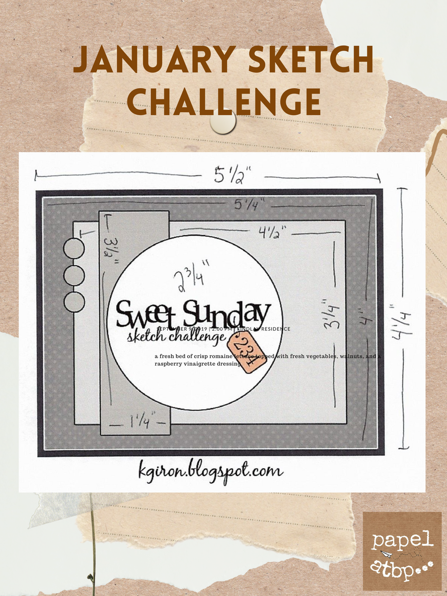 January Sketch Challenge – papelatbp...